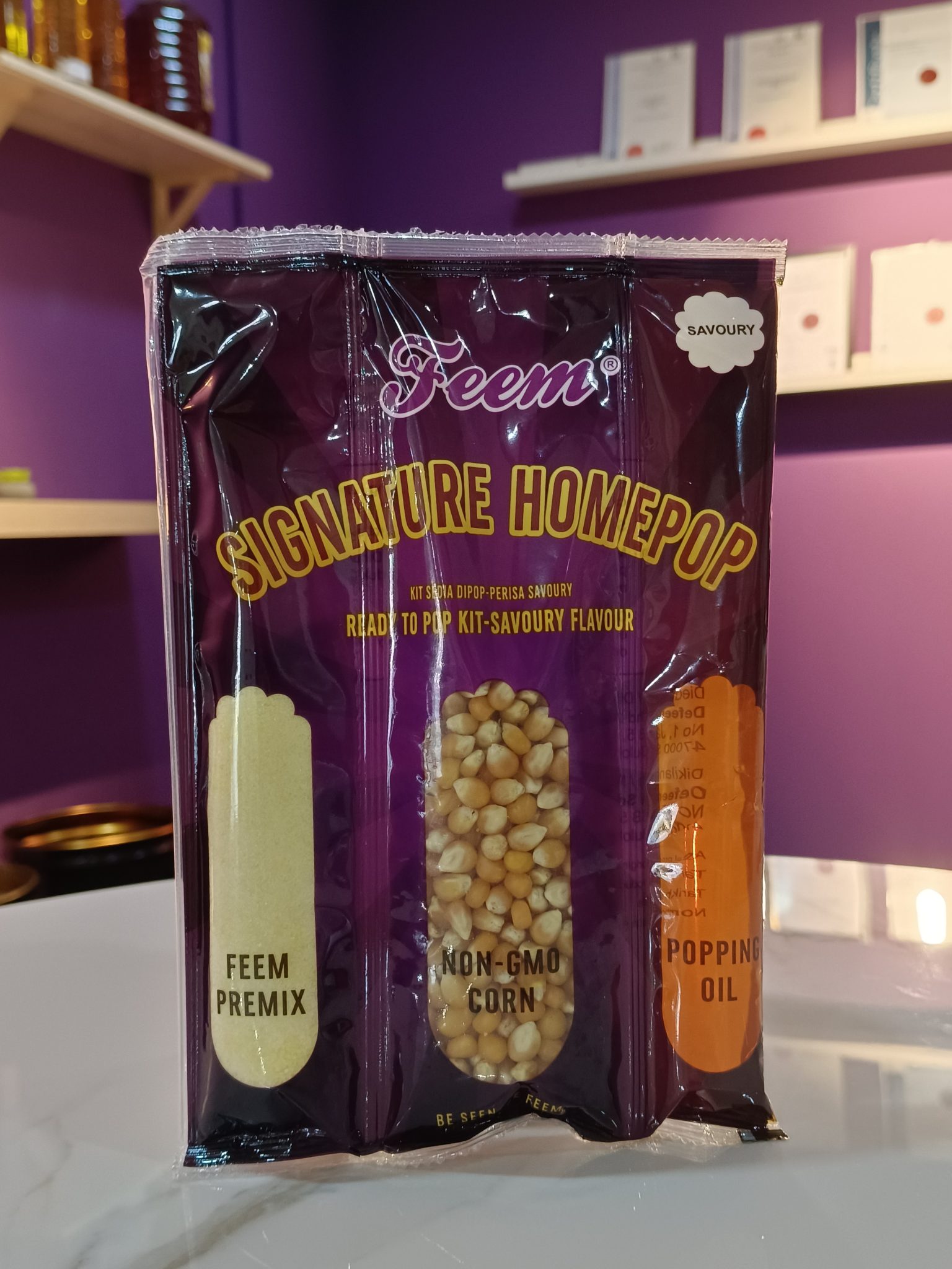 Ready-to-cook popcorn kit (all in one) – Savoury Flavour - Defeem Sdn Bhd